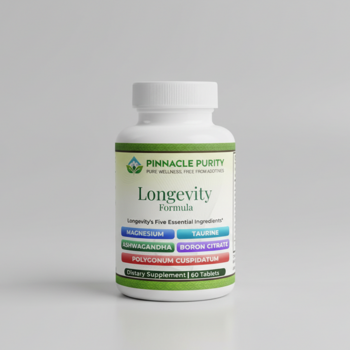 Longevity Formula, 60 Tablets, 2 Months Supply – Pinnacle Purity